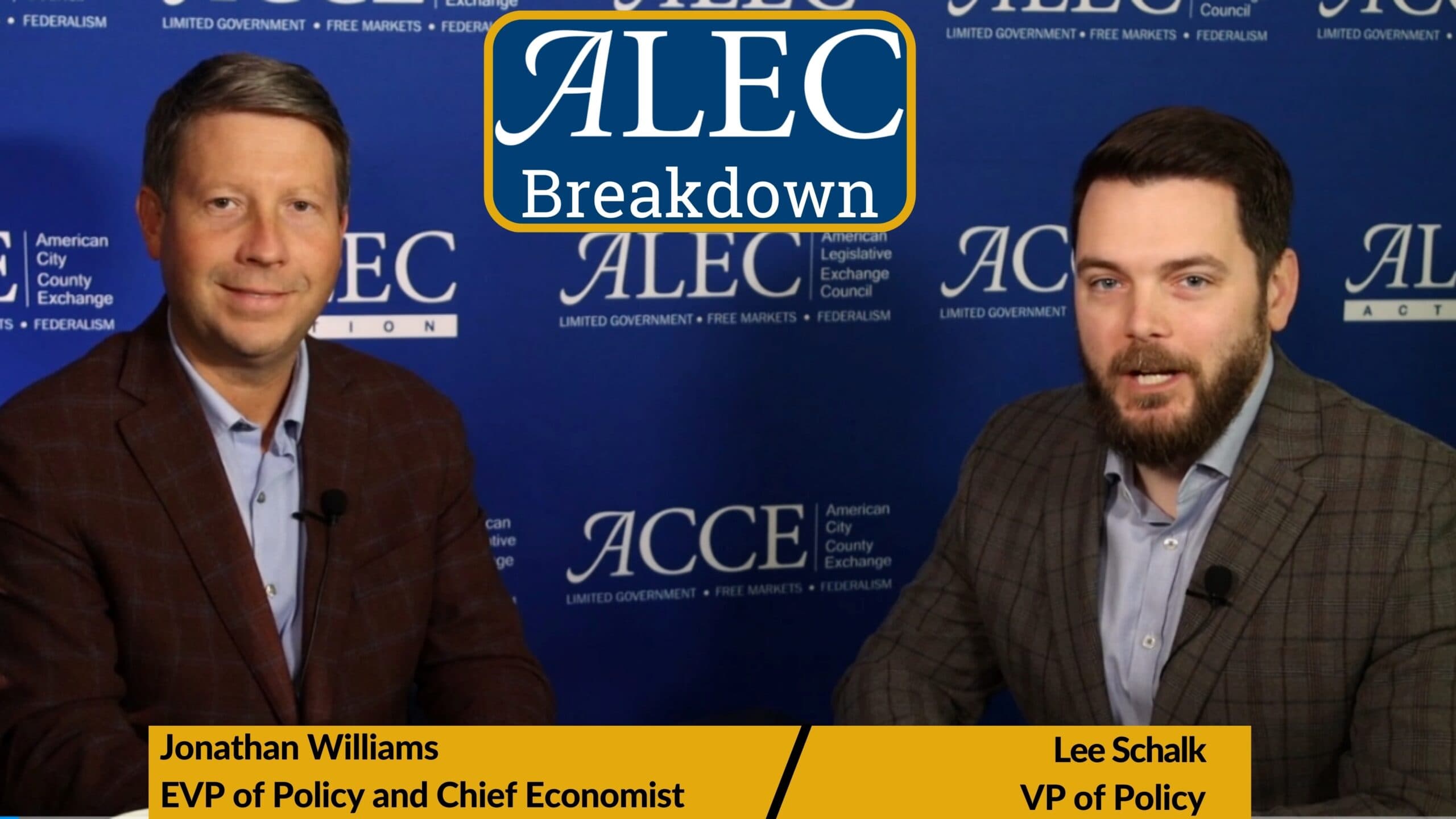 ALEC Breakdown: 2024 Essential Policy Solutions with Jonathan Williams and Lee Schalk - American ...