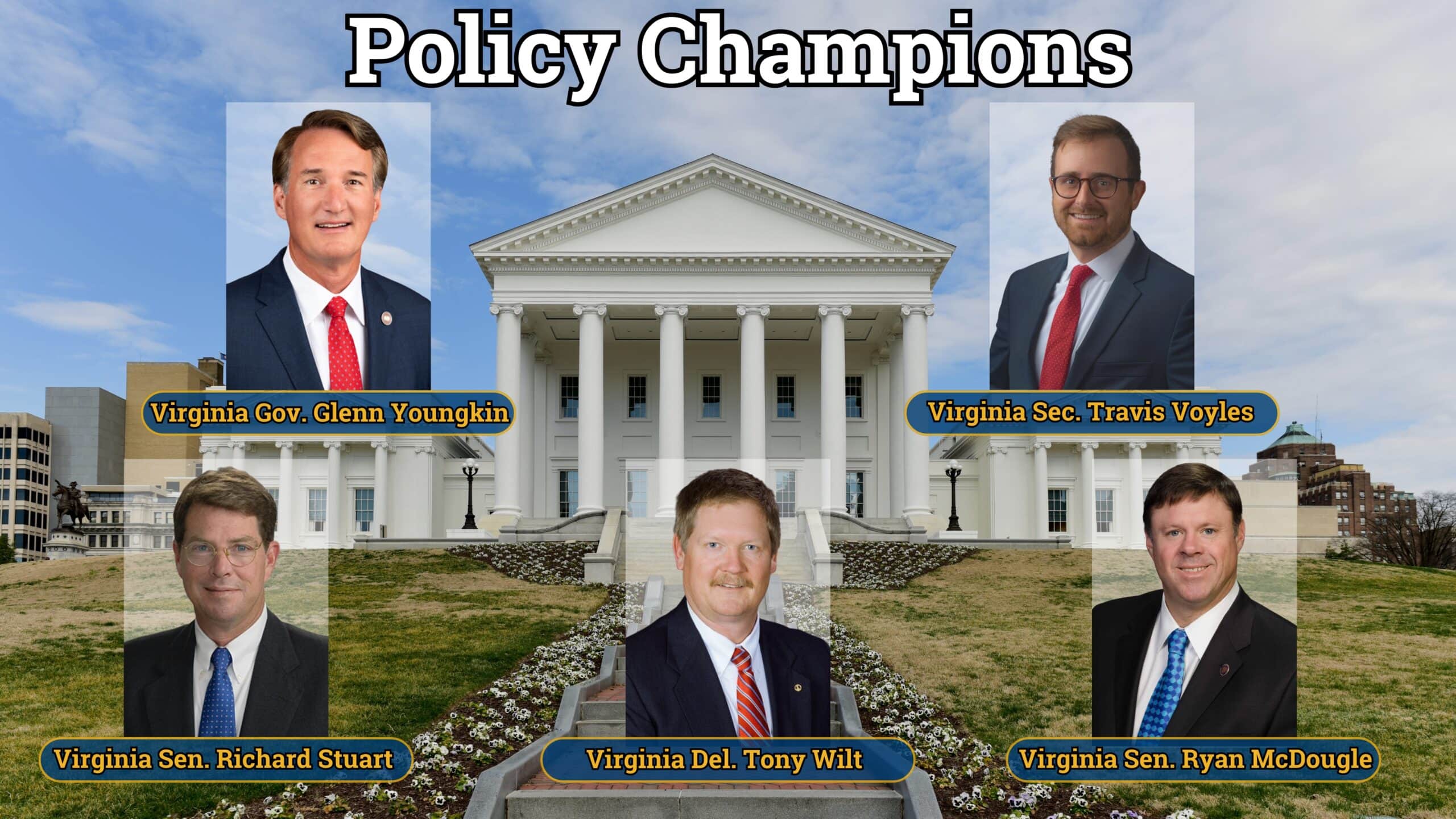 ALEC Policy Champions: Governor Glenn Youngkin, Secretary Travis Voyles ...