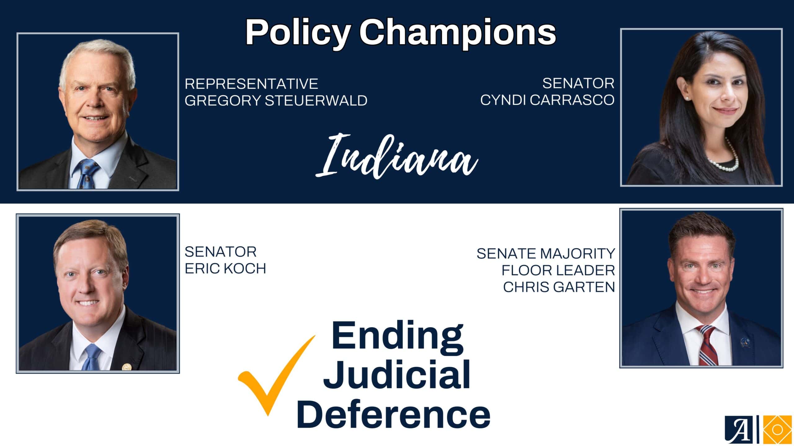 ALEC Policy Champions: Indiana Rep. Gregory Steuerwald, Sen. Cyndi ...