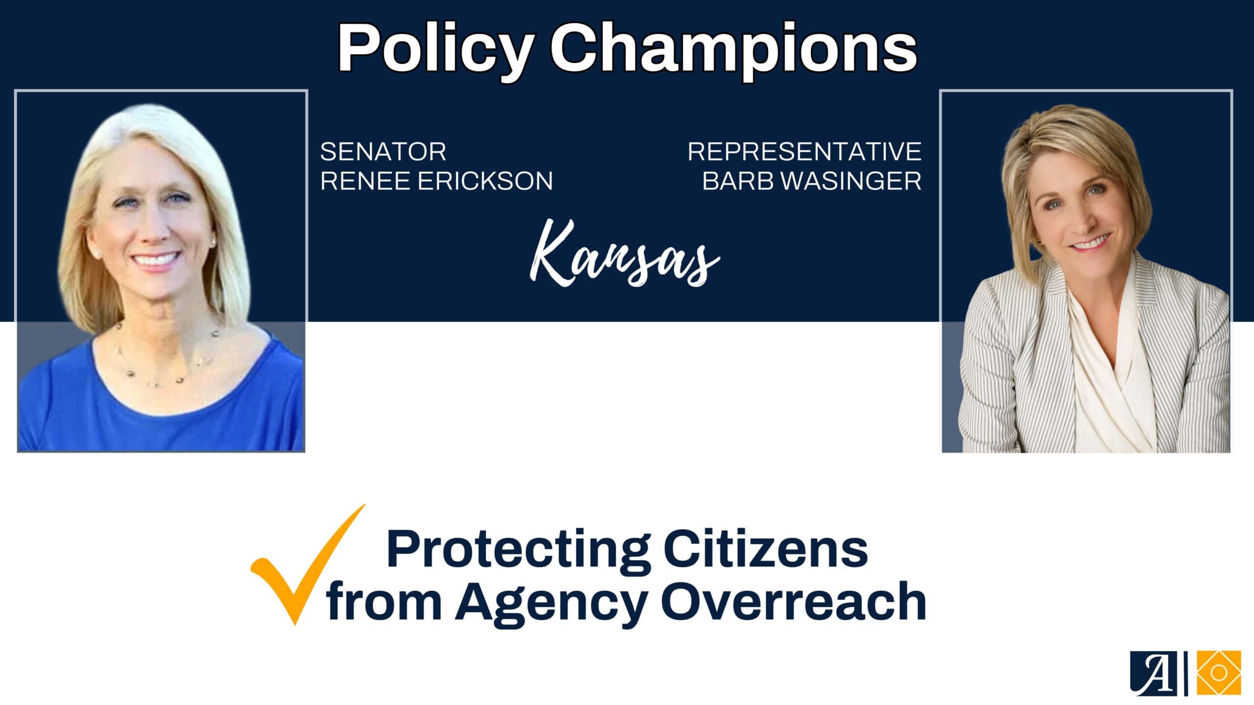 ALEC Policy Champions: Kansas Sen. Renee Erickson and Rep. Barb Wasinger Protect Citizens from ...